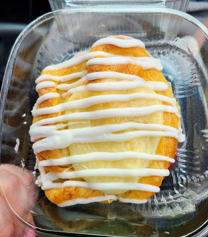 This cheese danish with its elegant icing drizzle is basically breakfast masquerading as dessert. Or is it the other way around?