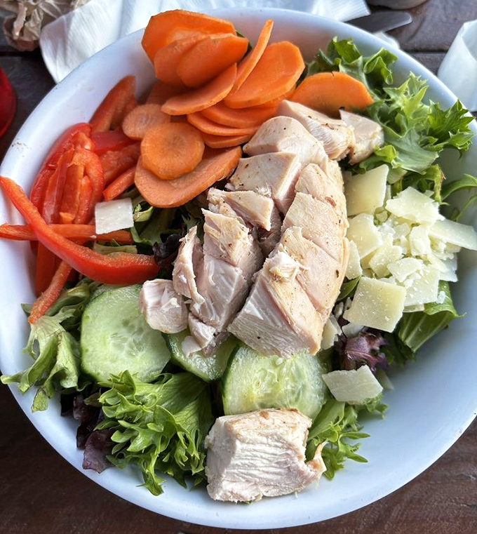 When you need to pretend you're eating healthy. Smoky chicken transforms an ordinary salad into something worth writing home about.