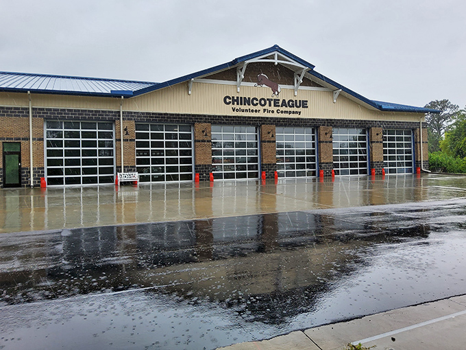 Even the fire station on Chincoteague exudes island charm. These brave volunteers protect paradise while maintaining that laid-back coastal vibe.