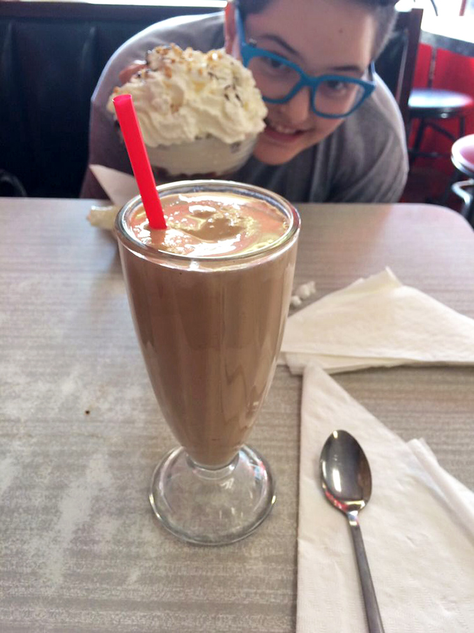 This chocolate malt isn't just a drink, it's a time machine in a glass&mdash;thick enough to require serious straw commitment and patience worthy of the reward.