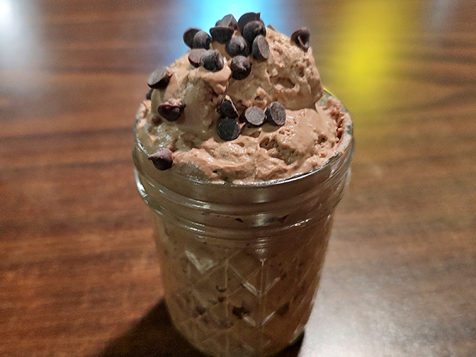 Mason jar dessert perfection &ndash; because after conquering mountains of meat, your sweet tooth deserves its own little victory dance with chocolate chips.