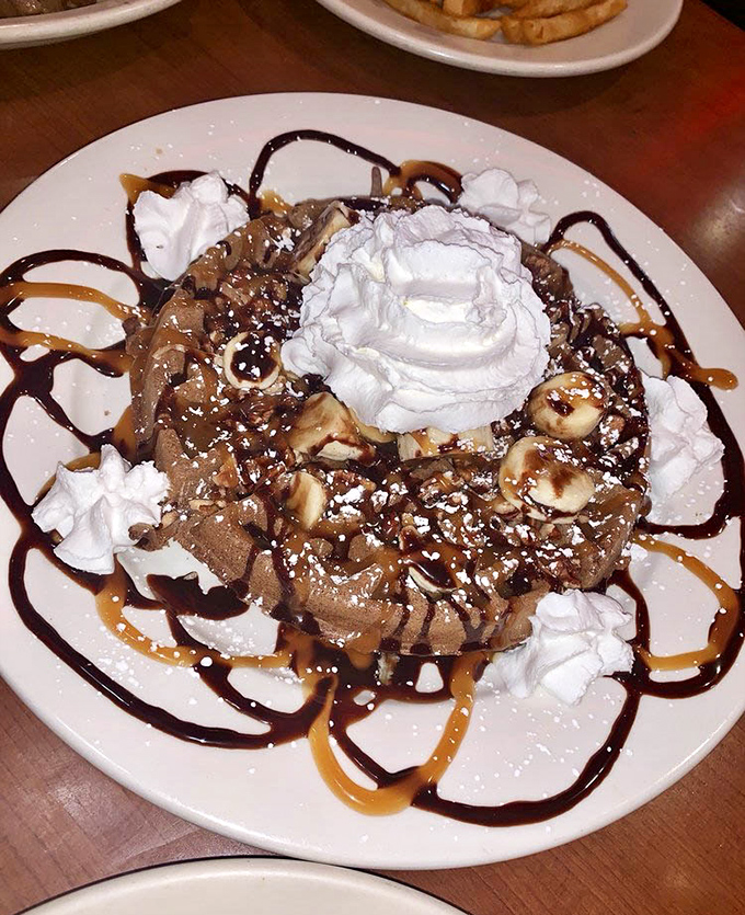 Dessert that doesn't whisper but announces itself with chocolate, caramel, and whipped cream &ndash; subtlety is overrated anyway.