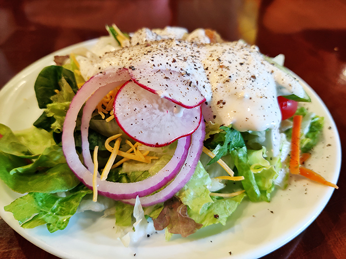 A cobb salad that doesn't apologize for being a salad&mdash;fresh, colorful, and substantial enough to satisfy even while surrounded by meat-eating friends.