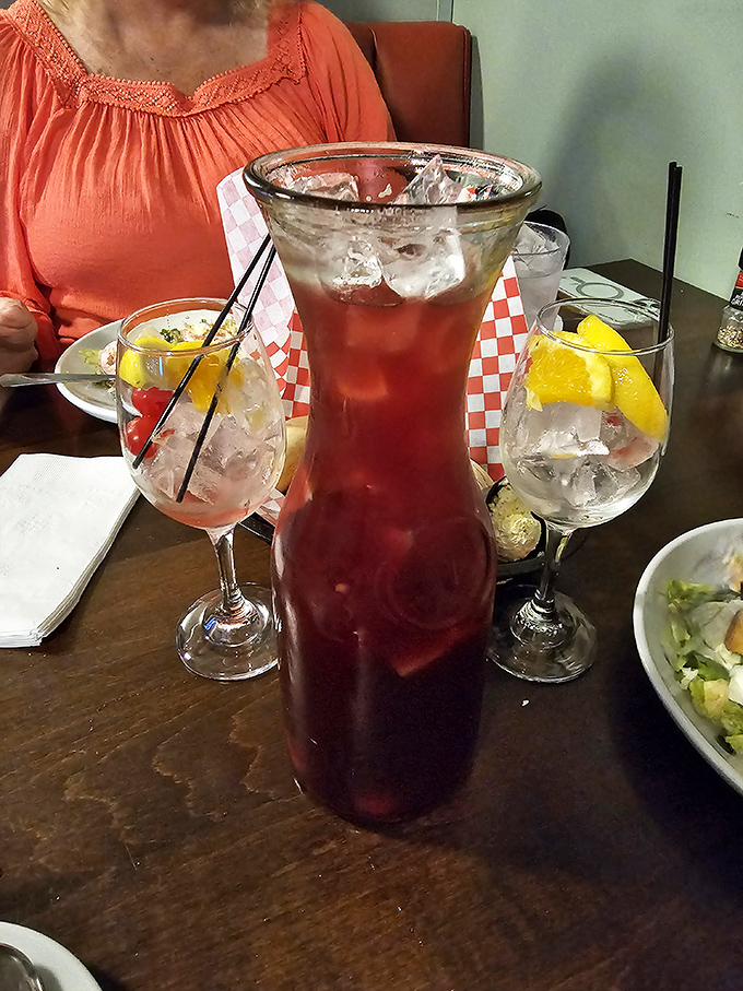 This isn't just a carafe of sangria&mdash;it's liquid joy with fruit benefits. The perfect companion for pasta that doesn't judge how many breadsticks you've had.