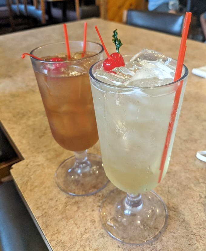 Colorful cocktails that prove diners can shake things up beyond coffee and milkshakes.