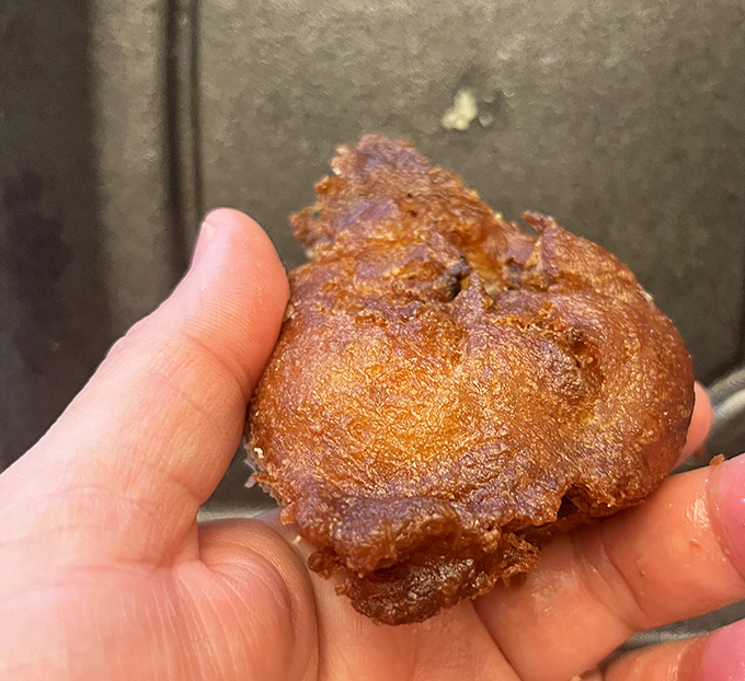 A golden-brown morsel that proves sometimes the best things in life really do fit in the palm of your hand.