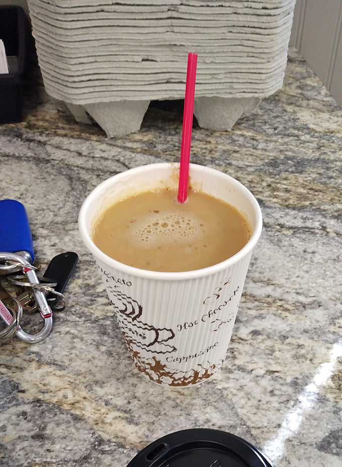 Coffee in a classic cup&mdash;the perfect companion for pie that doesn't need fancy latte art to make your morning infinitely better.