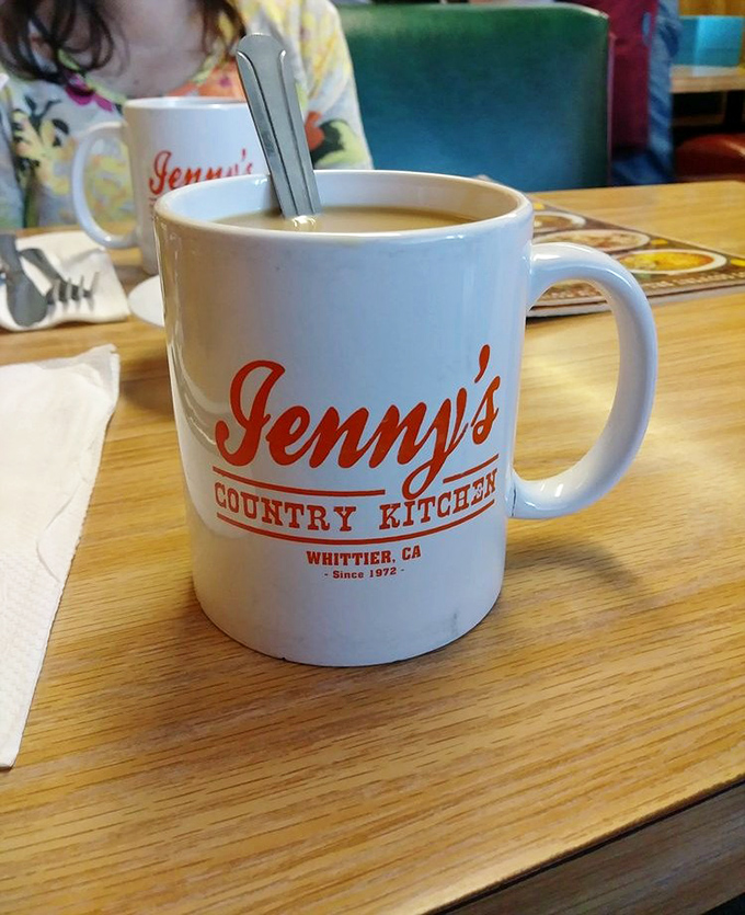 That classic white mug with the red logo &ndash; because great diner coffee isn't just about taste, it's about tradition.