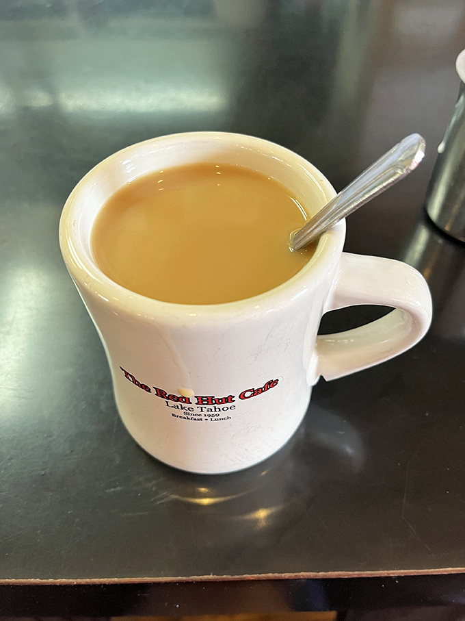 That classic diner mug&mdash;sturdy, unpretentious, and filled with coffee that keeps coming until you physically cover it with your hand.