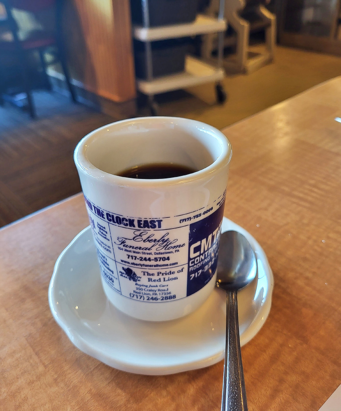 The humble coffee mug&mdash;keeper of dreams, starter of days, and at Round the Clock, never allowed to reach emptiness.