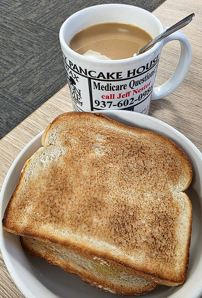 Sometimes the simplest pleasures are the most profound&mdash;perfectly toasted bread and a steaming mug of diner coffee in a mug that tells stories.