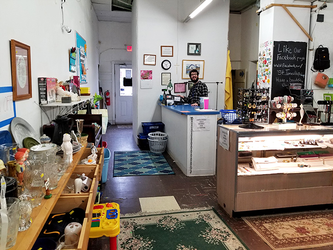 The heart of operations—where friendly volunteers transform your purchases into community support with every transaction.