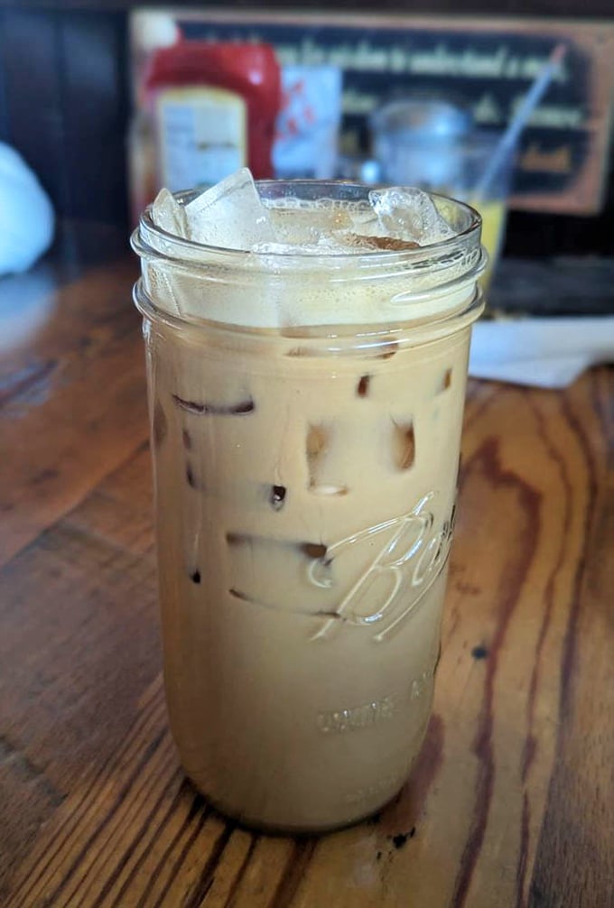 Coffee gets the Texas treatment in this mason jar of creamy, ice-cold satisfaction&mdash;proof that even beverages are bigger and better in the Lone Star State.