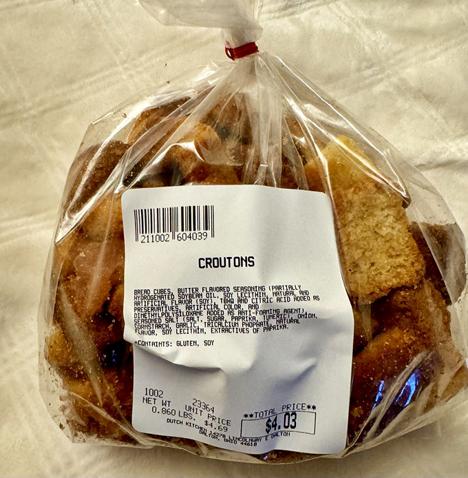 Even the croutons get the homemade treatment here&mdash;bread cubes that have gone to finishing school.