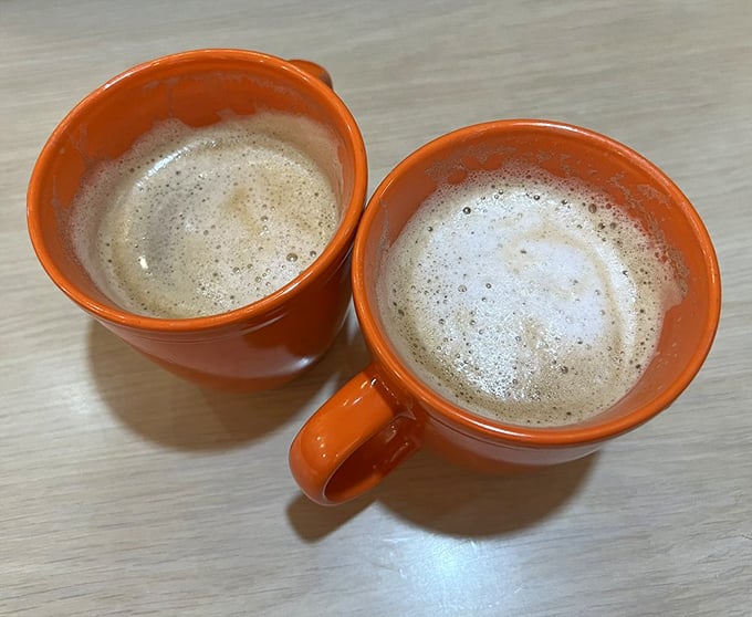 Cuban coffee in bright orange mugs &ndash; liquid sunshine with enough caffeine to jumpstart not just your morning, but possibly your entire vacation.