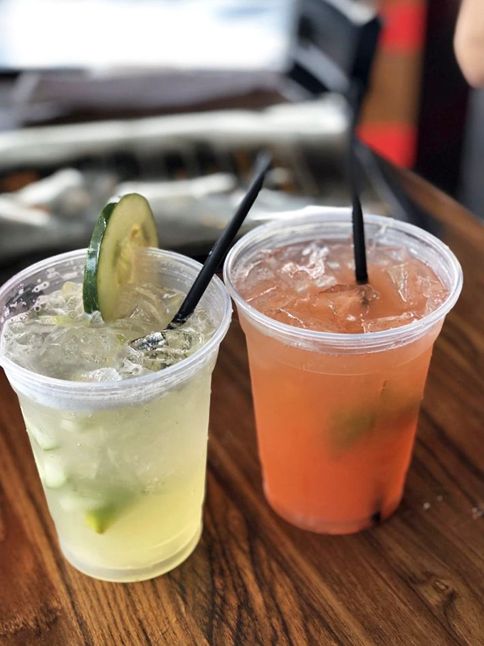 Cocktails that look like Florida in a glass. That cucumber collins is practically a spa treatment you can drink.