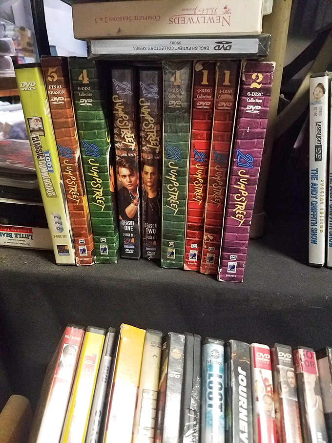 DVD nostalgia corner where "21 Jump Street" complete series waits to transport you back to when Johnny Depp was just a TV heartthrob.