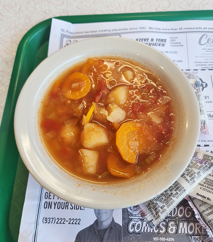 Vegetable soup that proves simple ingredients, treated with respect, can warm both body and soul on even the chilliest Ohio day.