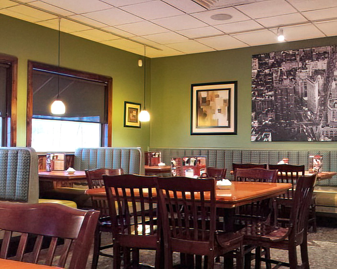 Another angle of the dining room where regulars hold court and newcomers become instant converts.