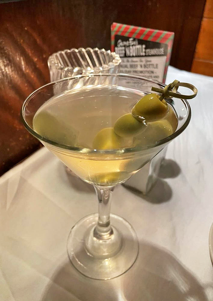 The classic martini&mdash;three olives standing at attention in a glass of perfectly chilled possibility. Dinner and a show in one sophisticated package.