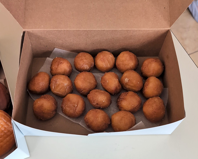 Donut holes: proof that sometimes the absence of something creates something even better. The perfect pop-able breakfast for commitment-phobes.