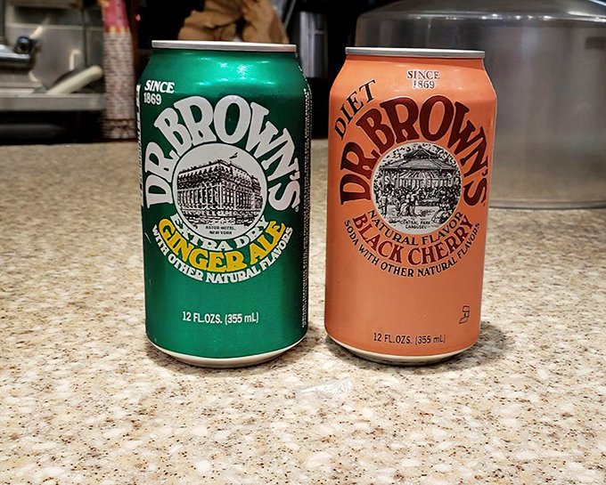 Dr. Brown's sodas &ndash; the traditional sidekick to any serious deli sandwich. Cel-Ray or Black Cherry? The eternal question of deli devotees everywhere.