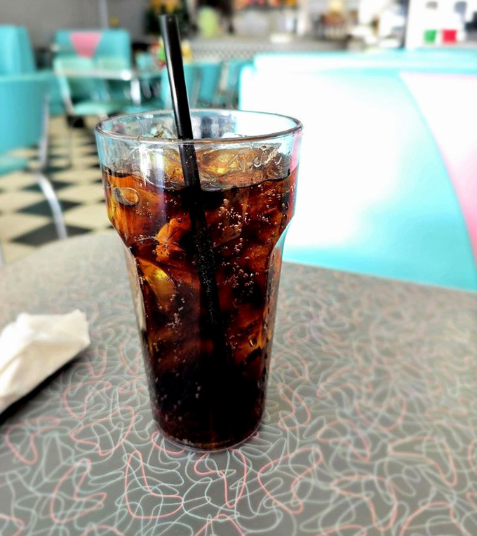 Even the sodas come dressed for the occasion &ndash; served in glasses so classic they should be in a museum of American dining.