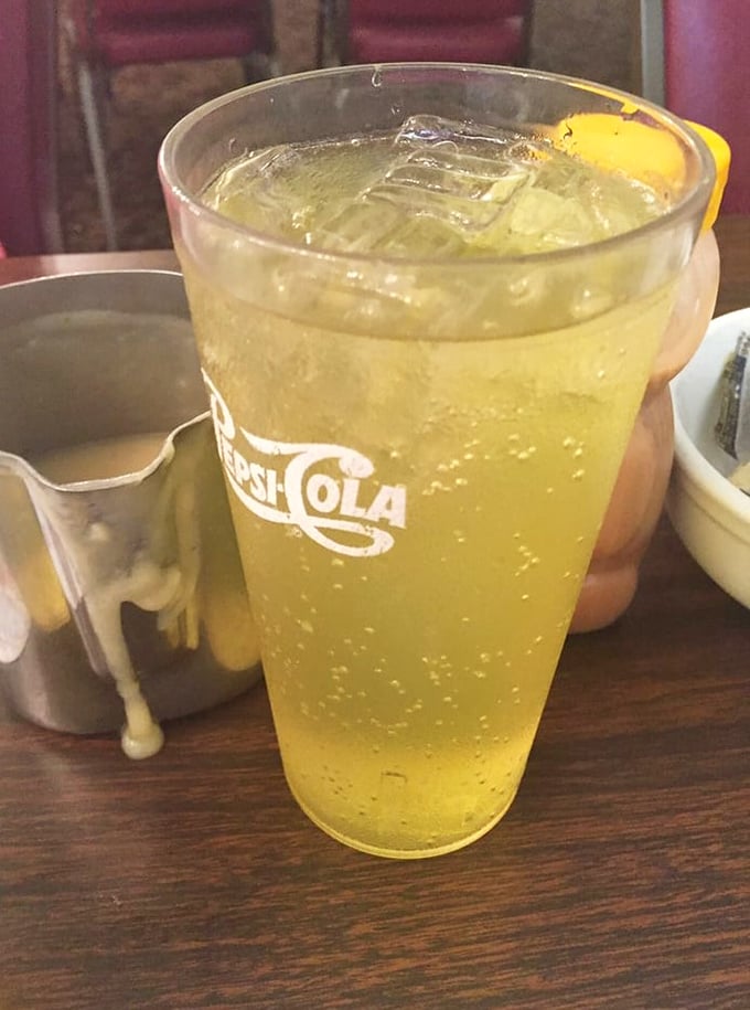 That neon-yellow Pepsi-Cola might not be fancy, but it's the perfect sweet counterpoint to all that savory goodness.