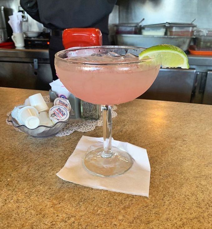 Even the cocktails at Tallyrand come with a side of nostalgia&mdash;this pink concoction isn't trying to be trendy, it's just trying to make your afternoon better.