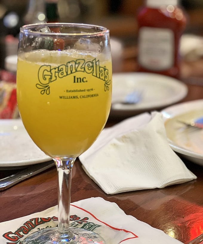 Sunshine in a glass! Granzella's refreshing beverages provide the perfect counterpoint to their hearty meals. Hydration with personality.