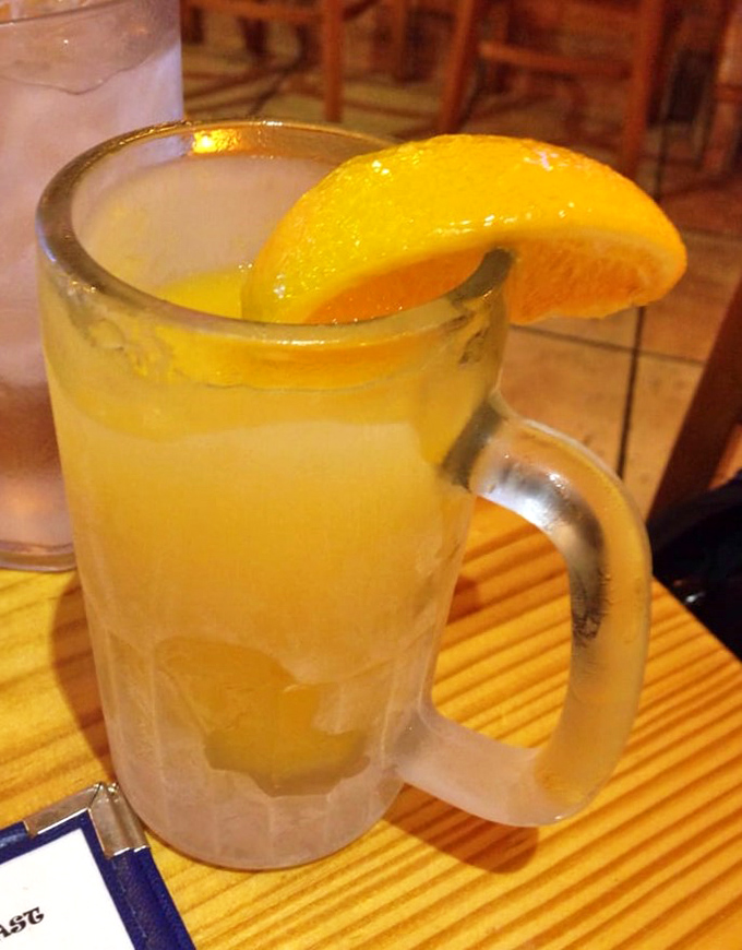 Florida sunshine in a glass. This fresh-squeezed orange juice makes store-bought versions seem like distant, sad relatives.