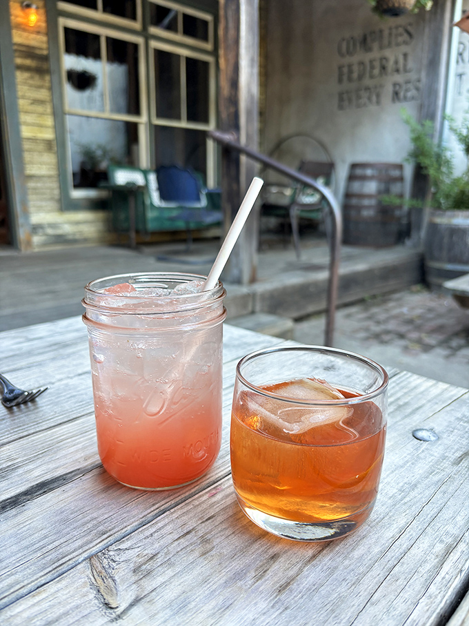 Cocktails and conversation on the patio&mdash;because nothing washes down smoked meat quite like something equally crafted with care.