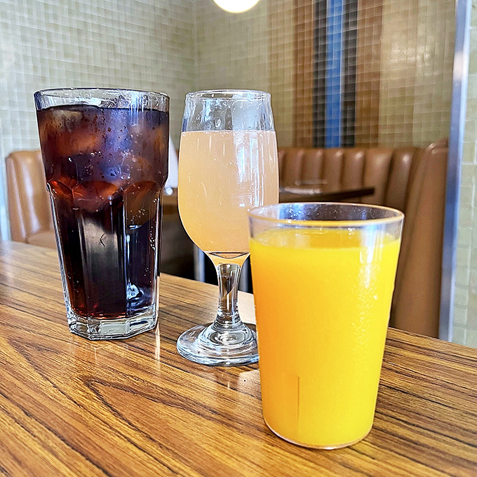 Morning libations that promise to jumpstart your day&mdash;from classic OJ that tastes like liquid sunshine to what appears to be a mimosa for champions.