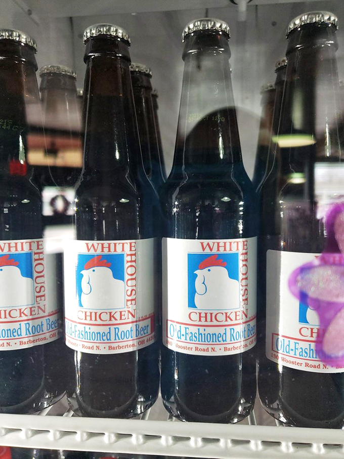 Even the root beer comes with a pedigree here. When a chicken place bottles its own drinks, you know they're serious about everything.