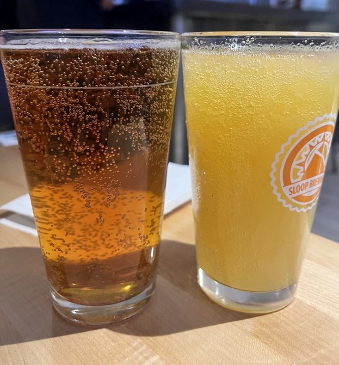 The drinks menu, because even champions need proper hydration between rounds.