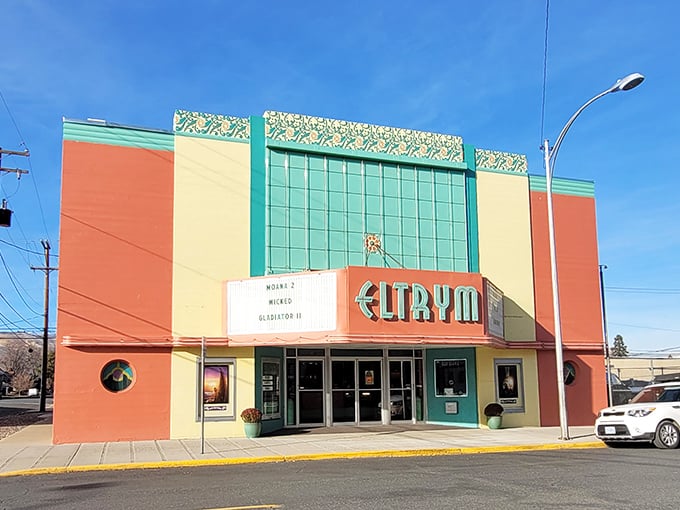 The Eltrym Theater's Art Deco fa&ccedil;ade promises movie magic at prices that won't force you to skip the popcorn.