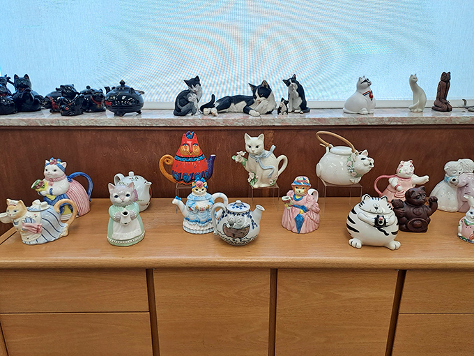 Teapots, figurines, and ceramic cats of all varieties prove that humans have been immortalizing their feline friends since long before Instagram.