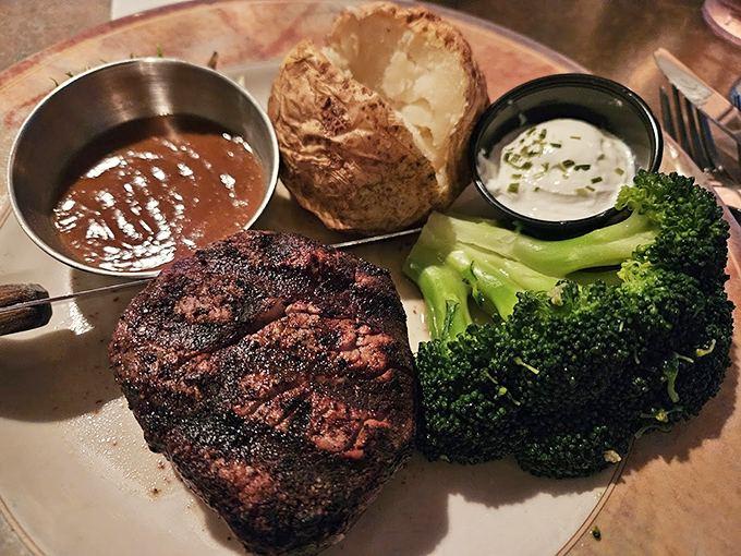 A steakhouse-worthy filet mignon that proves Beck's "Land" credentials are just as impressive as its "Sea" offerings. That char speaks volumes about the kitchen's attention to detail.