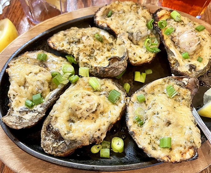 These oysters aren't just grilled&mdash;they're transformed into buttery, cheesy vessels of joy that could convert even the most stubborn seafood skeptic.