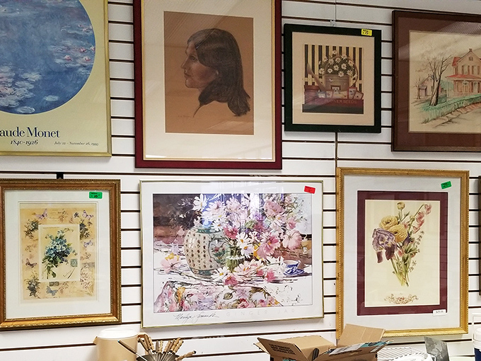 From Monet reproductions to charming watercolors, the art section offers instant sophistication for blank walls on a ramen noodle budget.