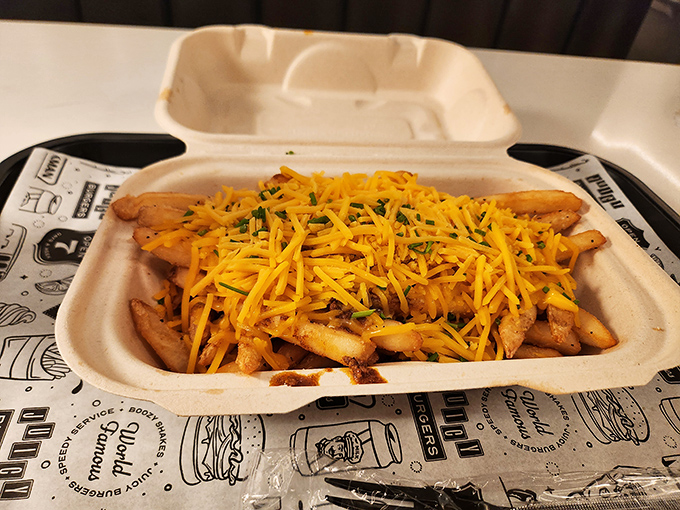 French fries so perfect, they could teach a masterclass in achieving the ideal crisp-to-fluffy ratio.