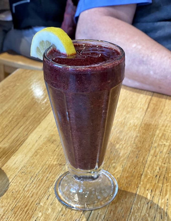 A berry smoothie that's thick enough to require a spoon first&mdash;the perfect companion for Ohio's warmer days or post-spinach pie dessert.