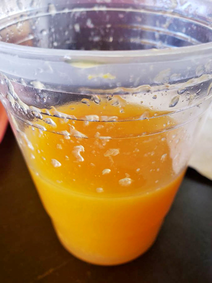 Fresh juice so vibrant it makes your morning orange juice look like it's having an identity crisis.