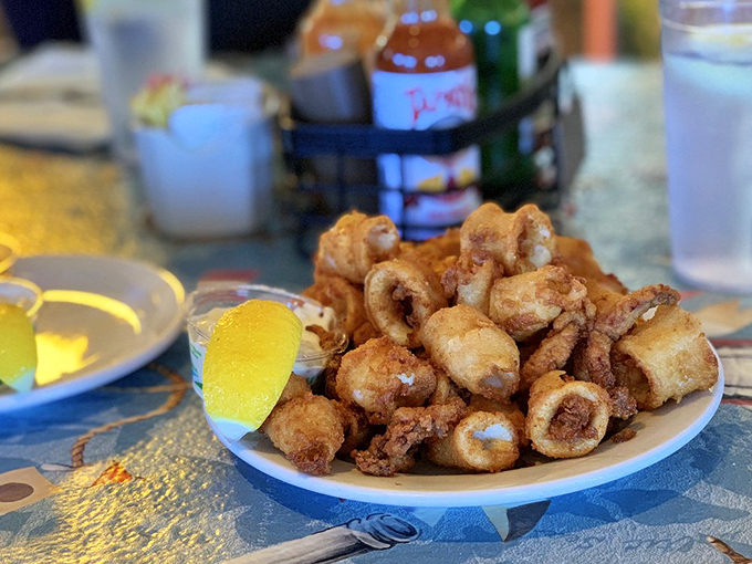 Crispy calamari that shatters with each bite&mdash;the perfect vehicle for that squeeze of lemon perched on the side.