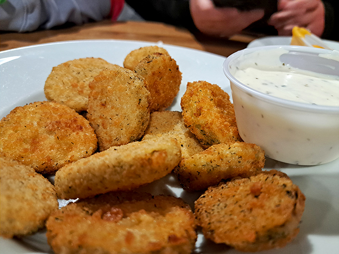 Fried pickles that deliver that perfect crunch-to-tang ratio &ndash; the unsung heroes of any proper pizza feast.