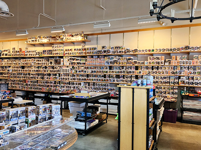 Collector's paradise where tiny vinyl figures command big devotion, turning casual shoppers into dedicated hunters of limited editions.