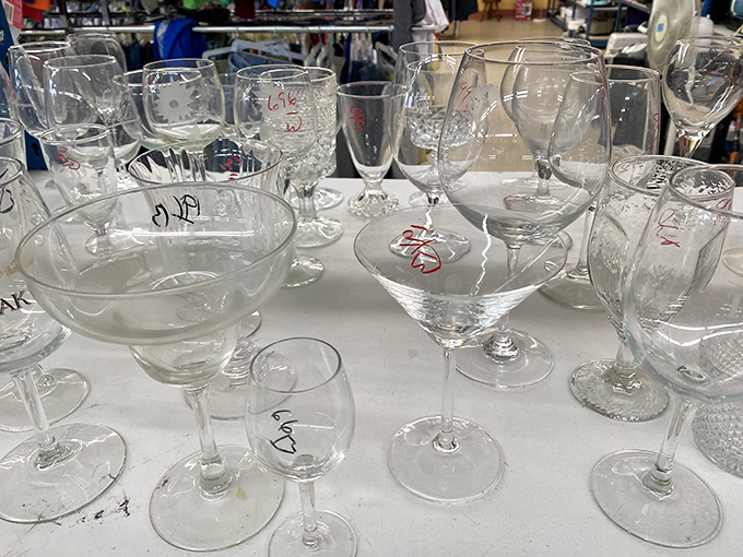 Crystal stemware that once toasted special occasions now waits for your dinner party, each glass holding memories of celebrations past.