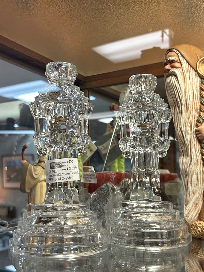 Crystal candlesticks that would make your grandmother swoon and your modern minimalist friends question your life choices.