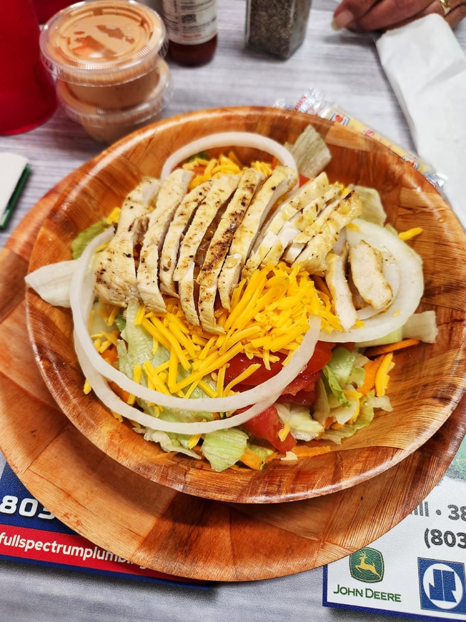 This salad isn't trying to be Instagram famous - it's the honest, hardworking kind that actually fills you up while nodding politely to nutrition.