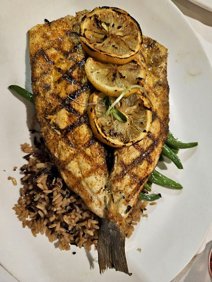 When fish this beautifully prepared arrives, you understand why people write passionate love songs about seafood.